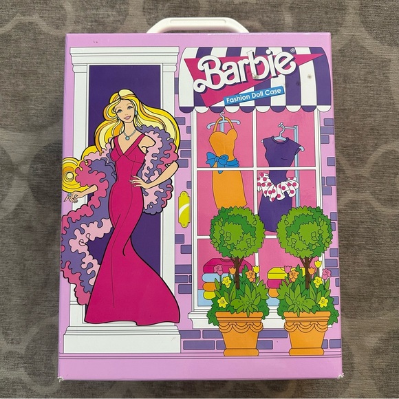 Barbie | Toys | Barbie Doll Carrying Case W 3 Storage Areas Purple ...